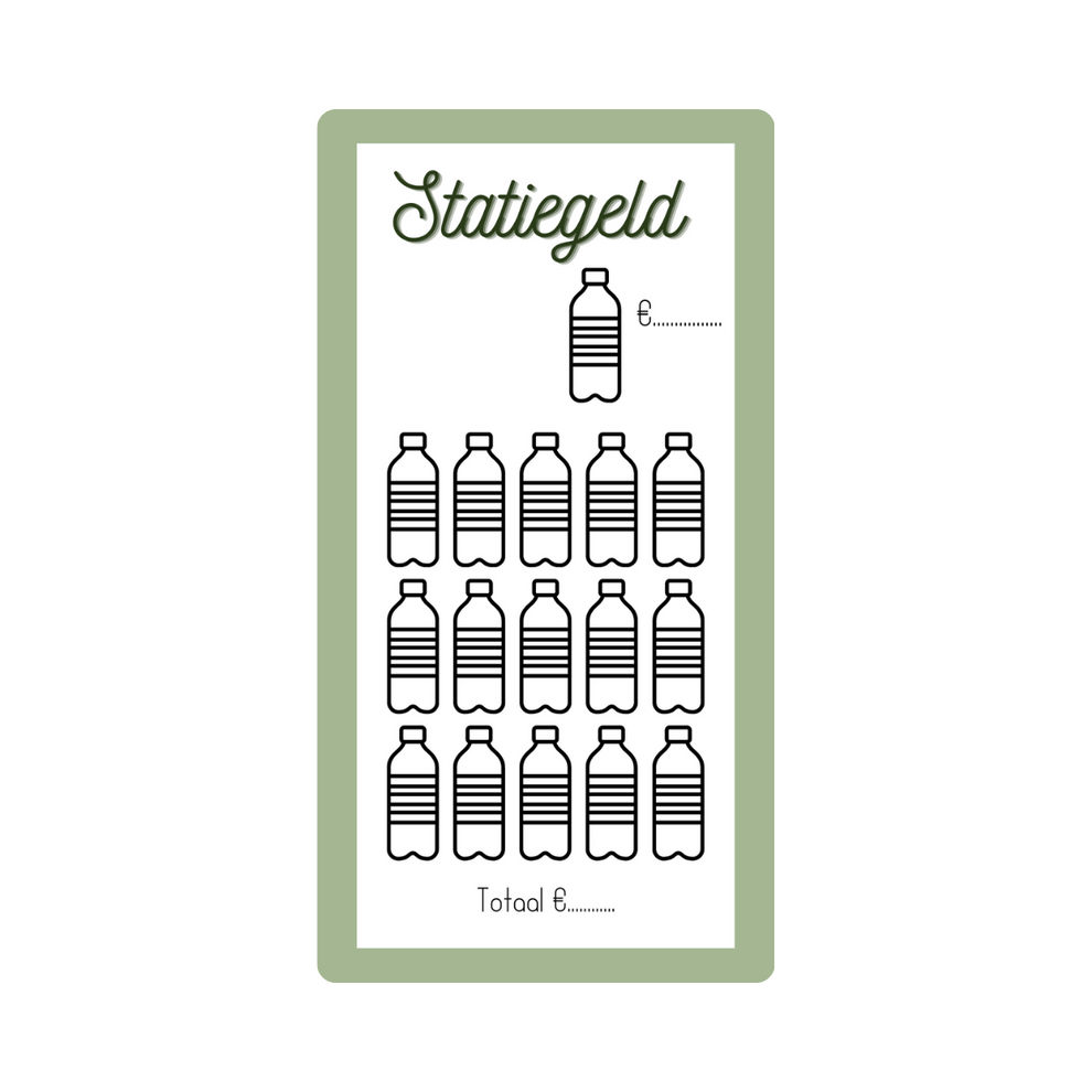 Spaar challenge statiegeld van Budget-Binder.nl – Budget Binder